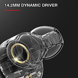 TRANYA M10B Wireless Sports Earbuds, Button Control, Premium Sound with Deep Bass, 32H Playtime, 4 Microphones Design for Call, Bluetooth Earbuds, IPX5 Waterproof Headphones for Sports