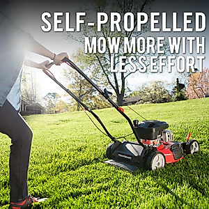 PowerSmart Gas Lawn Mower 21-Inch Self Propelled with 170cc Engine 3-in-1 Walk Behind DB2321SR