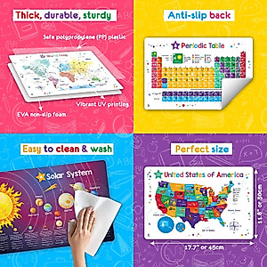 10 Kids Placemats: 2 Packs of 5 Simply Magic Placemats for Kids