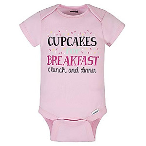 Onesies Brand baby girls 8-pack Short Sleeve Mix & Match Bodysuits and Toddler T Shirt Set, Pink Sweet Treats, 0-3 Months US