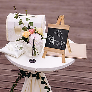 Easel for Kids Tabletop Easels for Painting Table Top Easel Blackboard for Kids Signs for Home Decor Chalk Board Sign Small Chalk Board Menu Board Wood Mini Child Dessert Table