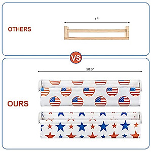 Mefirt Floating Shelves, Wall Mounted Storage Shelves, Set of 2 28.6 inch Wall Floating Shelf Organizer for Bedroom, LivingRoom, Office, Entryway, Toilet, Laundry Room Storage & Decoration
