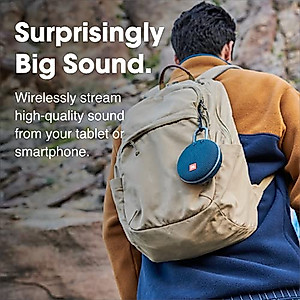 JBL Clip 3, Black - Waterproof, Durable & Portable Bluetooth Speaker - Up to 10 Hours of Play - Includes Noise-Cancelling Speakerphone & Wireless Streaming