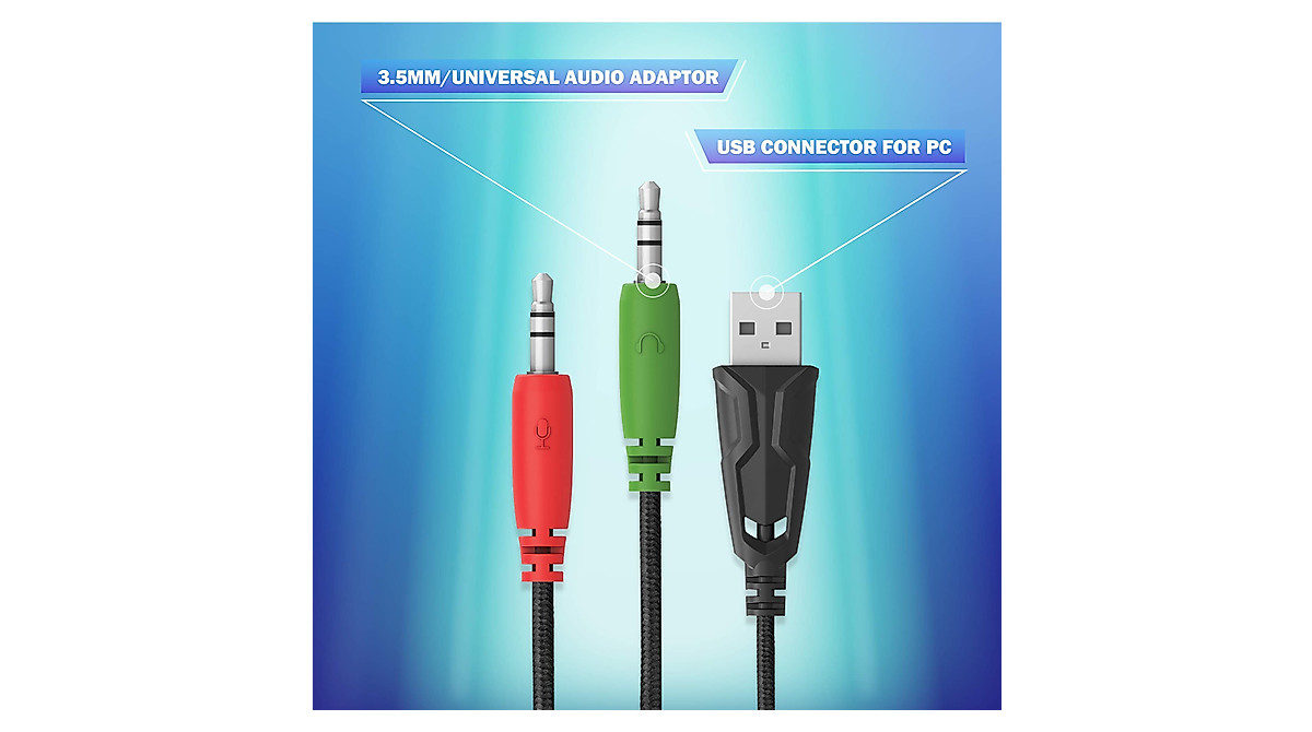 Bugha LED Gaming Headset with Microphone & Color Change Lights