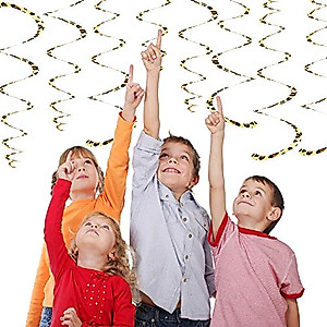 15 Pcs Cheetah Party Supplies Leopard Hanging Swirls Whirls Animal Print Party Decorations Cheetah Whirls for Birthday Baby Shower Jungle Animal Themed Party Graduation Wedding Celebration