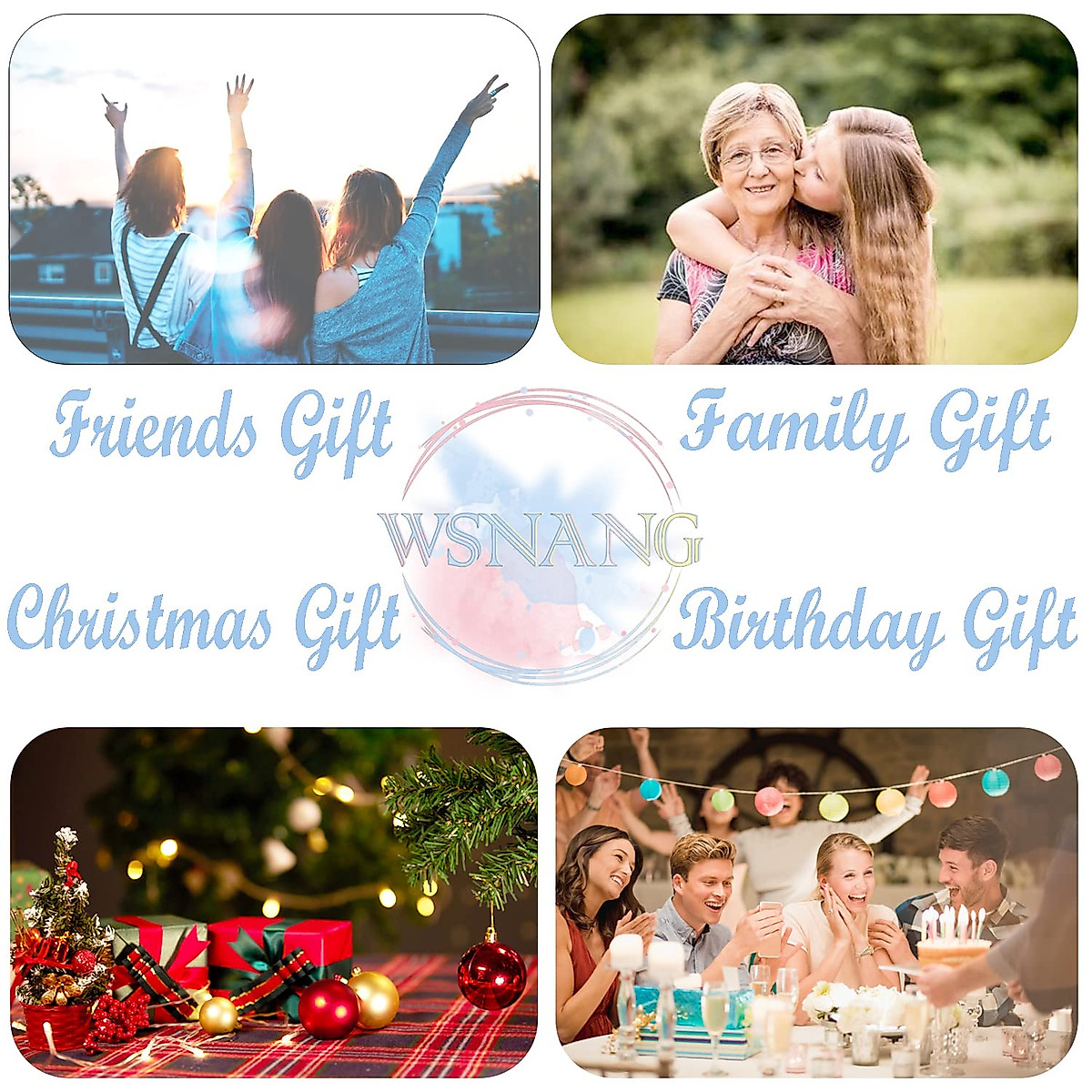 WSNANG Mustard Seed of Faith Cards Mustard Seed Necklace Religious Inspirational Mustard Seed Jewelry for Women (The kingdom card)