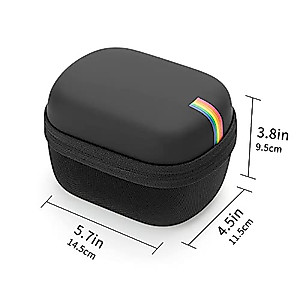 Yinke Case for Polaroid Go Instant Mini Camera (9035), Hard Organizer Portable Carry Travel Cover Storage Bag (Black)