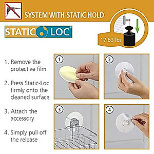 WENKO Paper Towel Holder Wall Mount in Silver, Under Counter Paper Towel Holder, Papertowel Holder, No Drilling and No Adhesives, Easy to Use, for Kitchen and Bath, 12x3 in