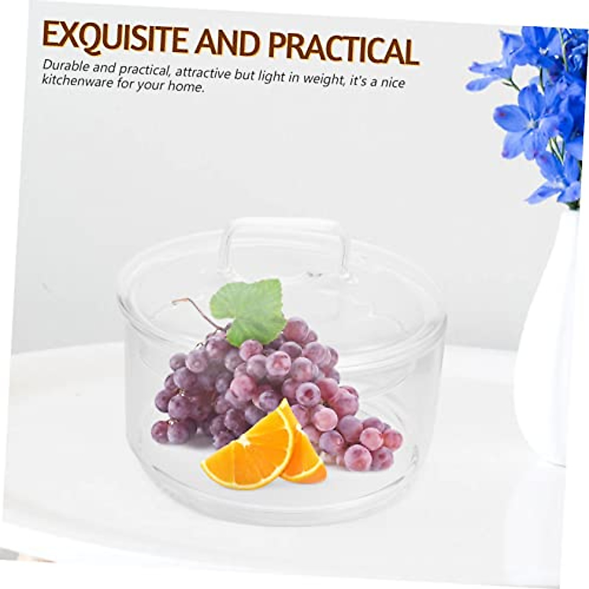 YARNOW Soup Bowl Clear Oatmeal Bowl Glass Steam Bowl Clear Glass Cereal Bowls Mixing Bowls Glass Trifle Bowl Glass Trifle Bowl Glass with Lid Clear Bowls Glass Salad Bowls Glass Bowl Mini