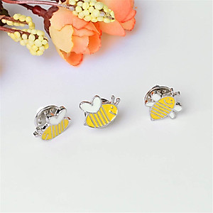ALIWS Brooch，Button，Pin，Corsage，Boutonniere, Bee Cartoon Women Buckle Clothing Badge Accessories Sturdy and Cost-Effective Beautiful