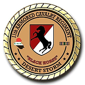 11th Armored Cavalry Regiment Desert Storm Challenge Coin - Officially Licensed