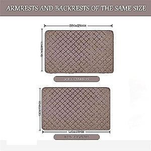 NNSMUN Sofa Armrest Cover, Sofa Protector for Recliner Chair Arm Cover, Pet Dog Couch Covers for Armchair Seat, Living Room Slipcover, Furniture Protector Corner Sofa (Camel,1 Piece (23x35))