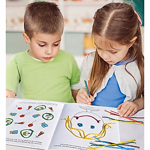 Wikki Stix Preschool Activity Book with 72 Non-Toxic, Reusable Wikki Stix Provides School Readiness Skills; Made in USA.