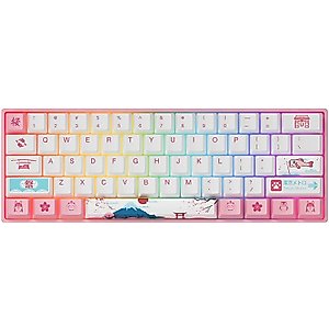 EPOMAKER AKKO 3061S World Tour R2 60% Wired Hotswap Mechanical Gaming Keyboard with RGB Backlight, Dye Sublimation PBT Keycaps, NKRO Programmable for Gamers/Mac/Win (Gateron Yellow Switch, 61 Keys)