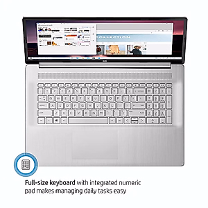 HP Laptops 17 inch Touchscreen 2023| Windows11| AMD Ryzen5 7530U Beat i7-1165G7| Wireless Wi-Fi6| USB C| Widescreen| Numeric Keyboard| Webcam| HDMI Cable (32GB RAM | 1TB PCIe SSD)