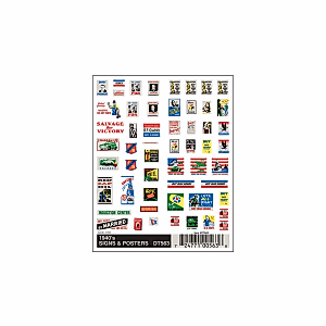 Woodland Scenics Dry Transfer Decals 1940's Signs and Posters