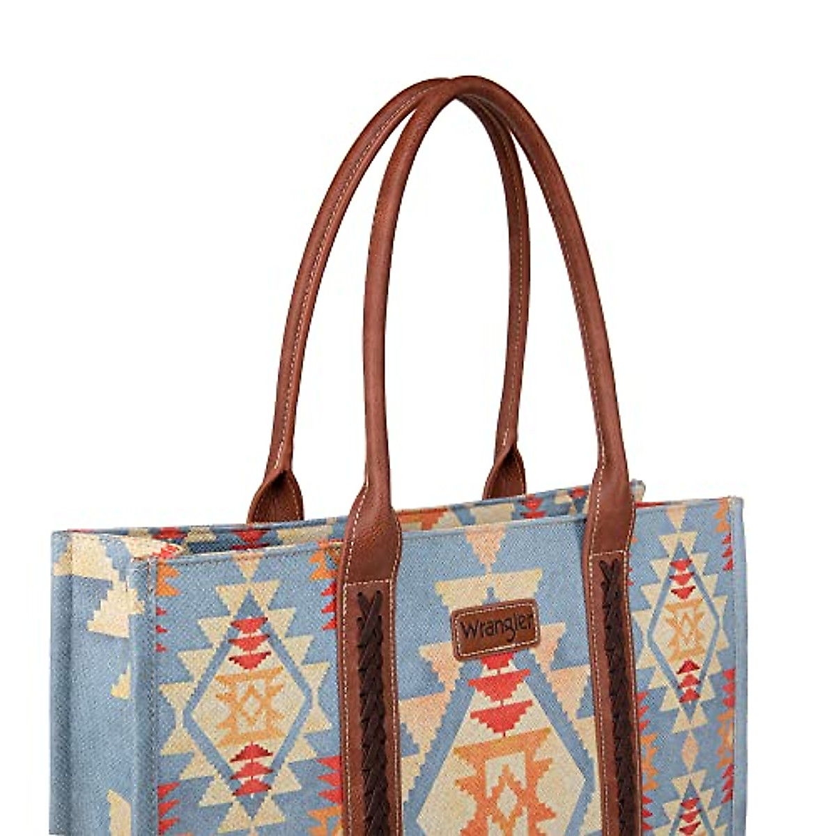 Wrangler Tote Bag for Women Western Shoulder Purses Boho Aztec Satchel Hobo Handbags WG2202-8119BR