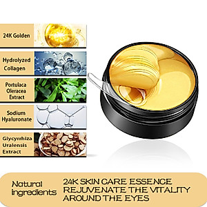 BOLOBRE Under Eye Patches - Collagen Eye Masks for Eye Care - 60 Pcs Eye Gels for Dark Cirlce, Puffiness, Refresh, Revitalizing, Travel, Wrinkles