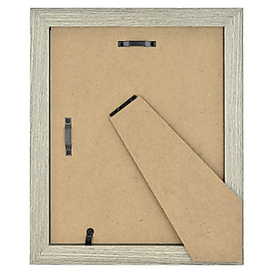 MCS Studio Gallery 8x10 Picture Frame Gray Woodgrain, Vertical & Horizontal Wall Hanging & Easel for Tapletop Display, Rectangle Photo Frame for Photos, Posters & Art Prints (2-Pack)
