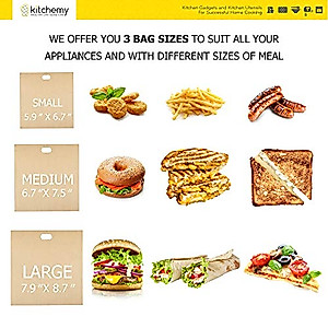 12 Toaster Bags Reusable for Grilled Cheese Sandwiches | Safest On The Market - Non Stick Toast Bag