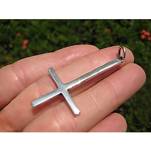 Himalayan Treasures 925 Silver Extra Large Petrine Saint Peter's Inverted Cross Satanic Pendant A20