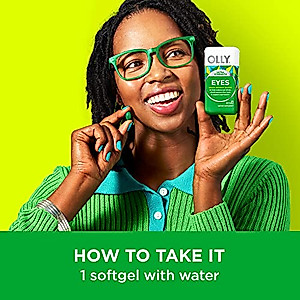 OLLY Ultra Strength Eye Softgels, Blue Light Eye Supplement with Lutein and Zeaxanthin, Supports Eye Health, Reduces Eye Strain, 30 Day Supply - 30 Count