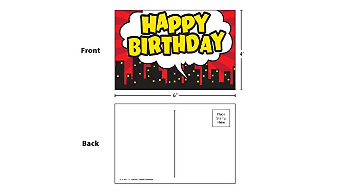 Superhero Birthday Postcard - Celebrate in Style