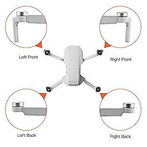 RC Drone Arm, ABS + Metal Mini RC Drone Arm Drone Arm Spare Parts Compatible for Mavic Mini 2 Drone(Back Left)