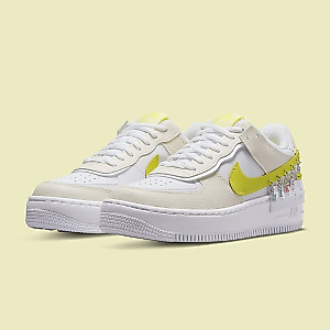 Nike Women's Shoes Air Force 1 Shadow SE Pale Ivory Light Zitron DJ5197-100 (Numeric_9)