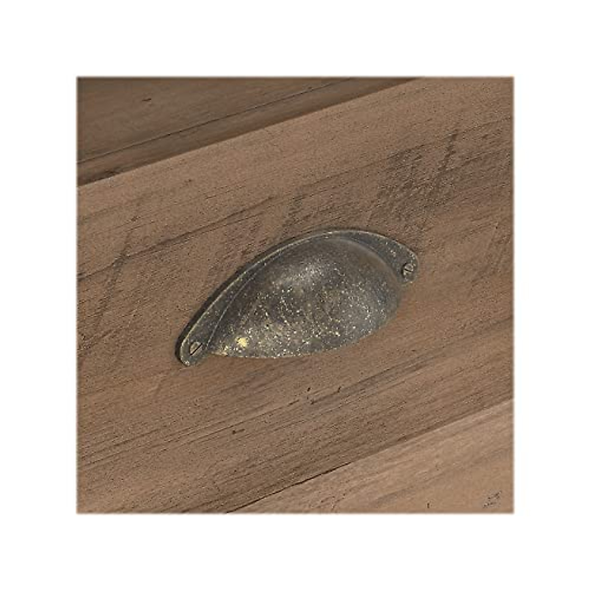 Bush Furniture Yorktown 2 Drawer Lateral File Cabinet in Reclaimed Pine