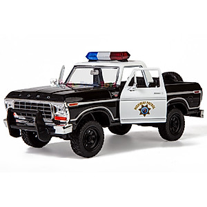 All Star Toys Exclusive 1978 Ford Bronco Ranger XLT California Highway Patrol CHP Police 1:24 Diecast Model Car Law Enforcement Motormax 76985 (Highway Patrol)