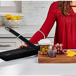 Duo NutriSealer Food Vacuum Sealer Machine with Vacuum Seal Bags & Rolls, Double Airtight Sealing with Built-in Cutter