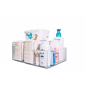 LELLOBABY™ - Deluxe Lucite Acrylic Diaper Caddy