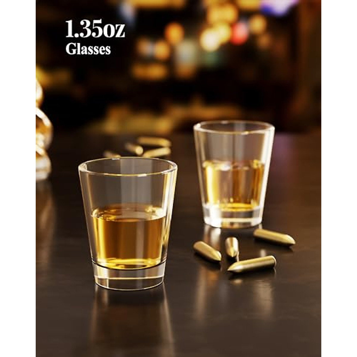 Gifts for Men Dad, 10.1 Oz Whiskey Decanter Set with 2 Glasses, Unique Dad Birthday Gift Ideas from Daughter Son, Personalized Liquor Dispenser for Liquor Scotch Bourbon Vodka