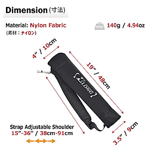 Azarxis Archery Back Arrow Quiver Holder Adjustable Shoulder Arrows Bag Compact Lightweight for Youth Adults Kids Bow Hunting Target Shooting (Black)