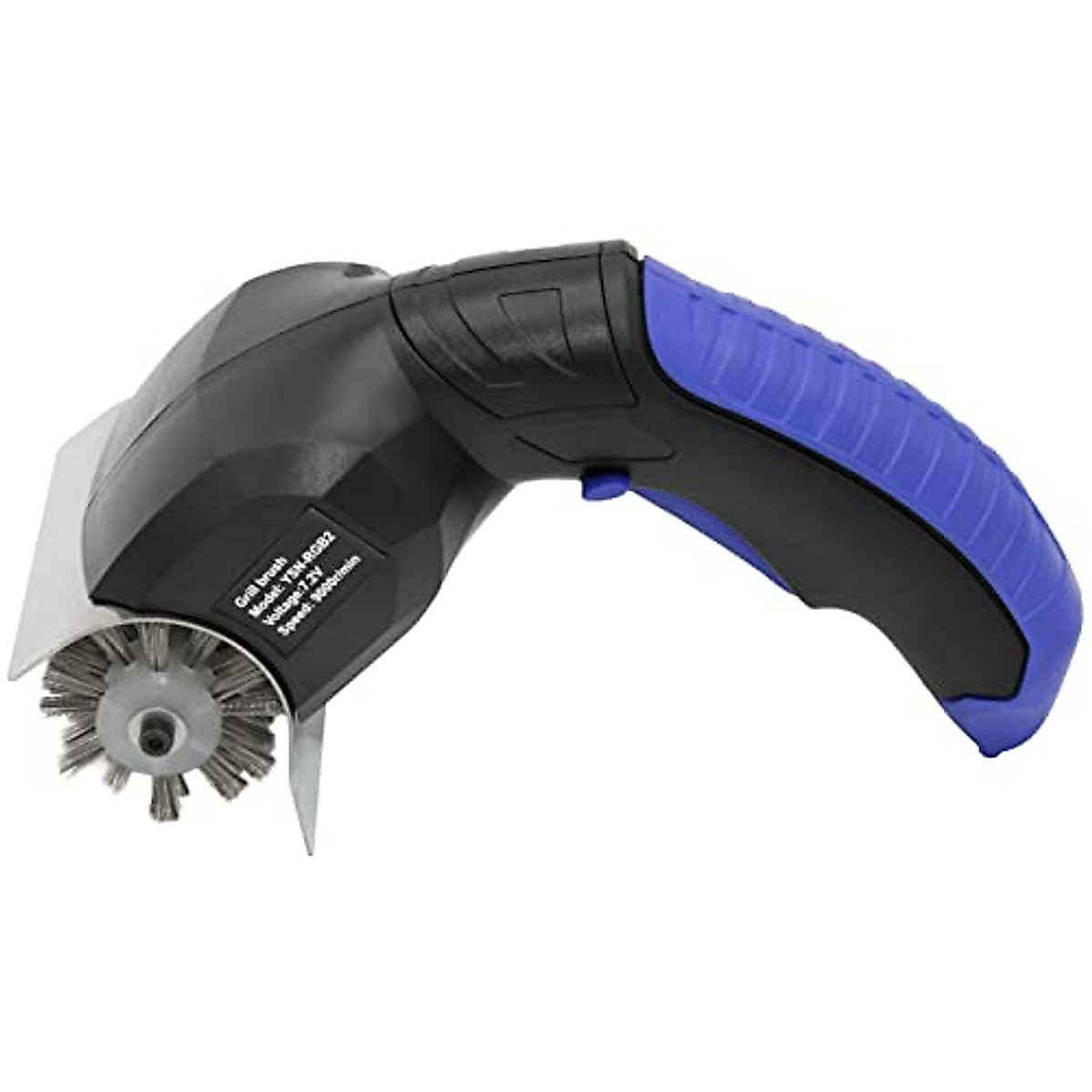 Flame King Electric BBQ Grill Brush Cordless and Rechargeable Stainless Steel Bristles