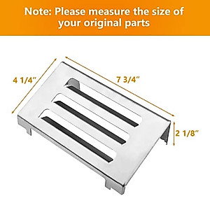 Hisencn 67060 Grill Heat Deflector for Weber Spirit II 200 and 300 Series, Spirit II E210, E220, E310, S210/220, S310/320 with Front Control, Stainless Steel Weber Spirit II Grill Parts