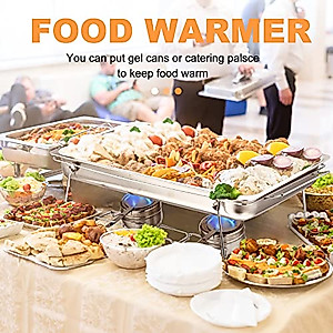 10 Pcs Buffet Stand Wire Racks Foldable Chafing Wire Rack for Dish Warmer Buffet Wire Frame Full Size for Dish Serving Trays Birthday Wedding Picnic BBQ Camping Catering Party Decorations