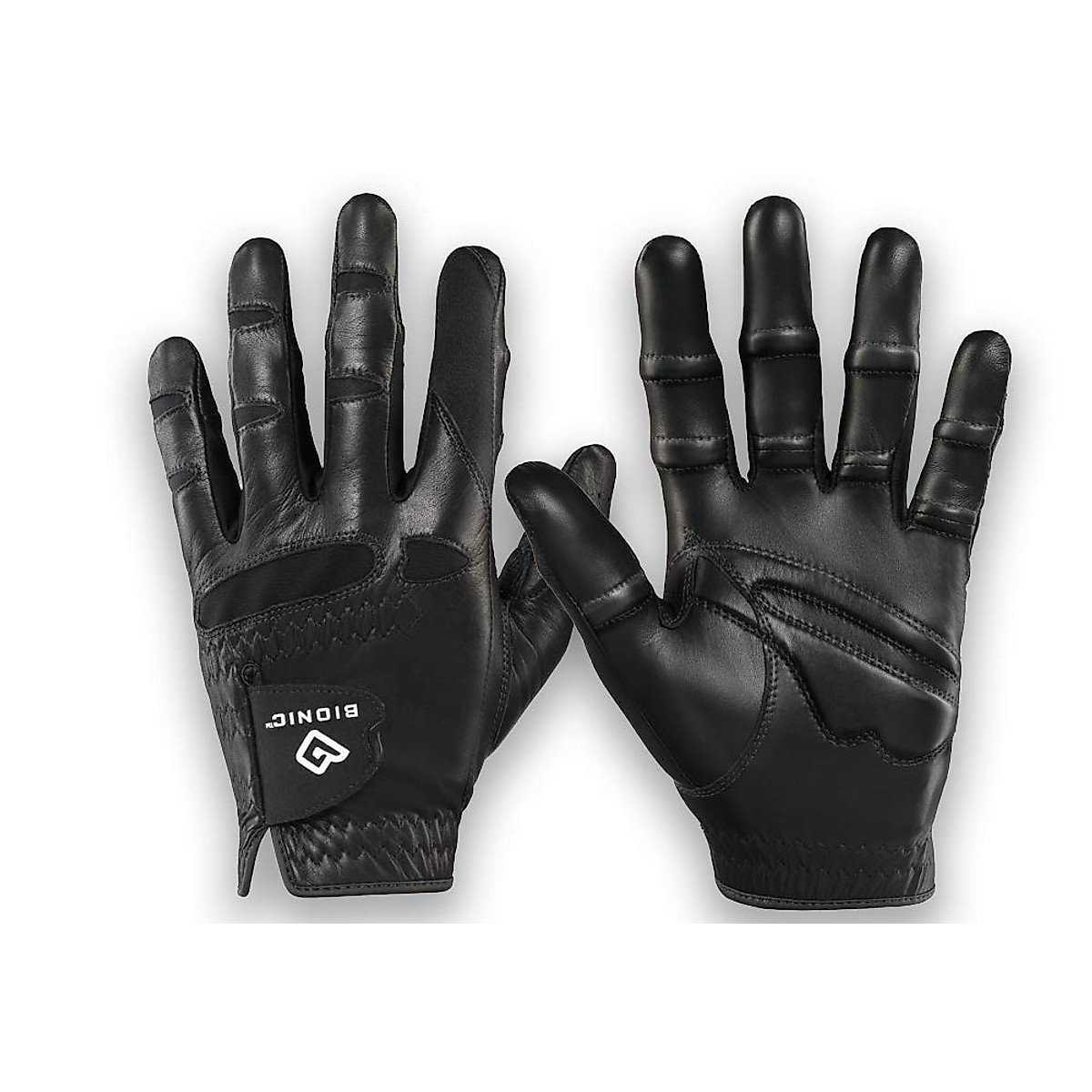 Men's StableGrip with NaturalFit Golf Glove - Black (Large, Left)