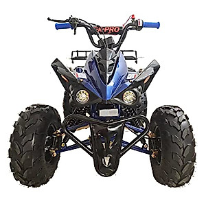 X-PRO 125cc ATV Quad 4 Wheeler ATVs 125cc ATVs Quads Youth 4 Wheelers，Blue