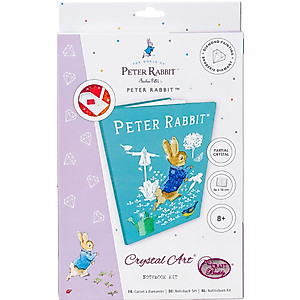 CRYSTAL ART Notebook - Beatrix Potter Peter Rabbit Notebook Kit - Create a Sparkling Notebook Cover Using Crystals - for Ages 8 and up