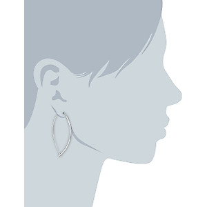Amazon Essentials Sterling Silver Hard Wire Threader Earrings (previously Amazon Collection)