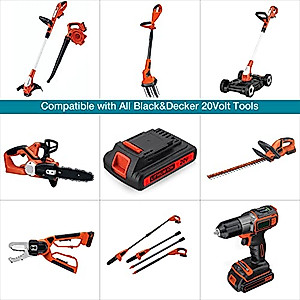 ORHFS LBXR20 20V 3.0Ah Replacement for Black and Decker 20V Lithium Battery Max LB20 LBX20 LBXR20-OPE LBXR2020-OPE LB2X4020-OPE LBXR20B-2 LST220 LST300 Cordless Power Tool 1 Pack