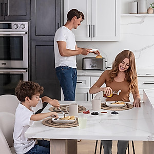 FAMHH 8 Inch Appetizer Plates Set with Dipping Cups for Serving, Desserts, Salads – Chip-Resistant, Porcelain, Rectangular Dinner Plates – Free of Plastic & Lead – 6 Small, White Dinner Plates & Cups