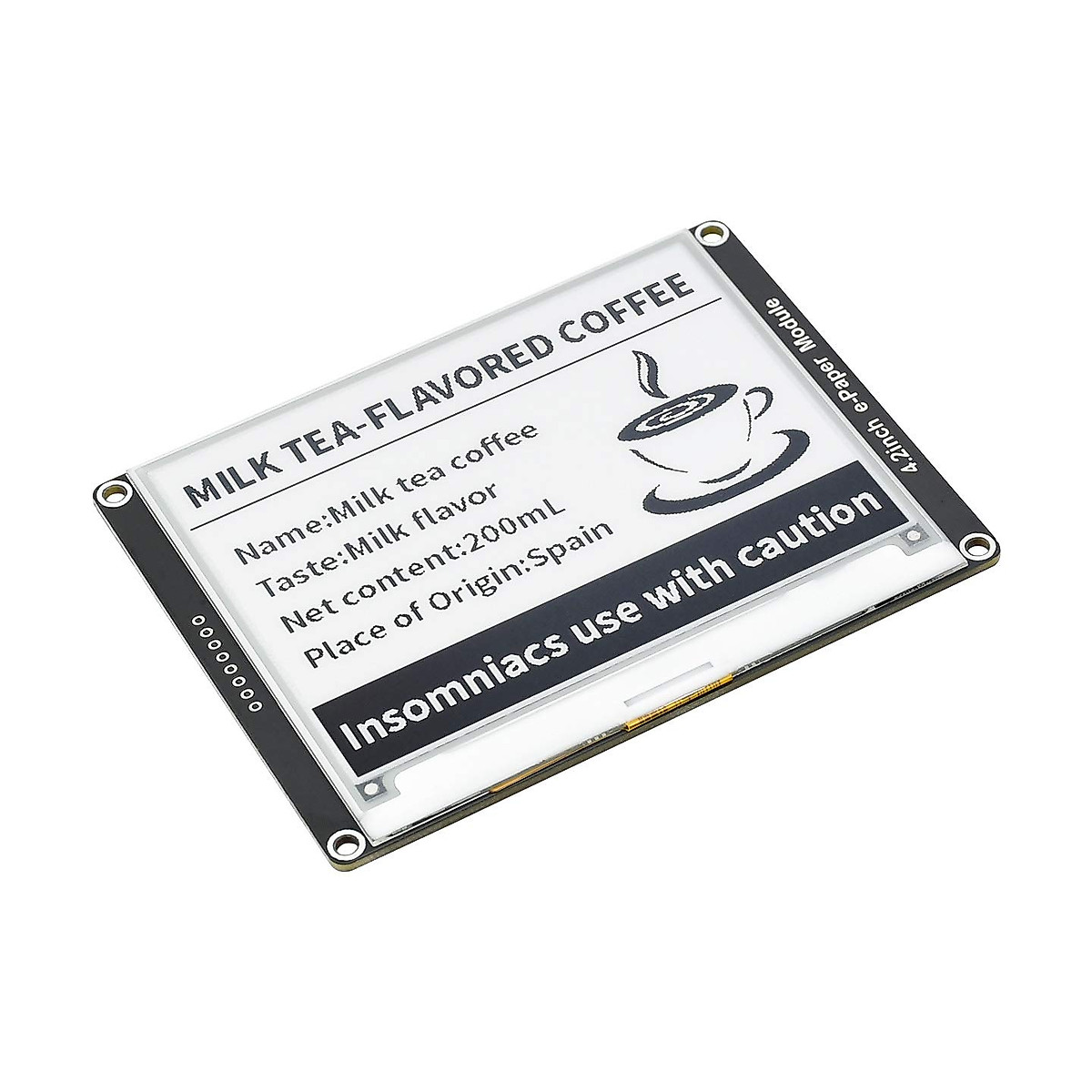 Ingcool 4.2inch e-Ink Display Module, 400x300 Resolution Two-Color E-Paper Display epaper Screen Compatible with Raspberry Pi,Arduino,Nucleo SPI Interface Support Full Refresh