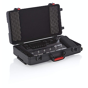 Gator Cases ATA Style Case for the Line 6 Helix Multi-FX Floor Processor with Wheels (GHELIXFLOOR)