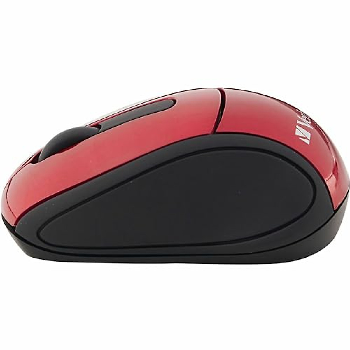 Verbatim 2.4G Wireless Mini Travel Optical Mouse with Nano Receiver for Mac and PC - Red