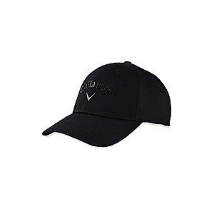 Callaway Unisex Adult Baseball Cap Hat, Black/Black