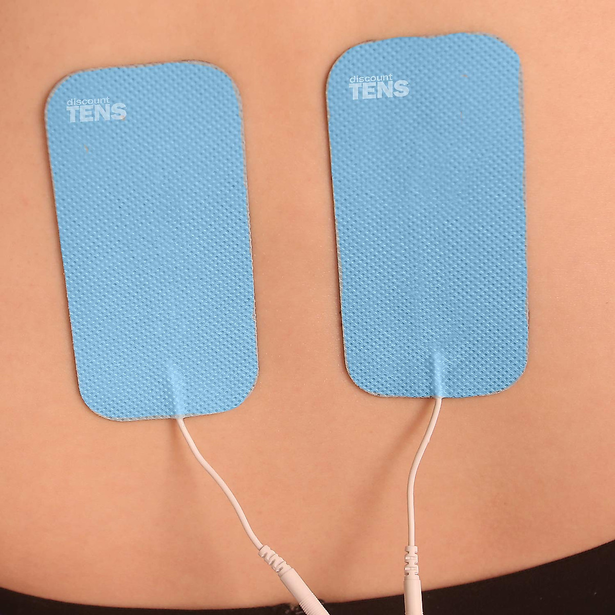 TENS Wired Electrodes Compatible with HealthMateForever, 8-2 inch x 4 inch Premium HealthMate Compatible Replacement Pads for TENS Units, Discount TENS Brand (2 inch x 4 inch 8 Pack)