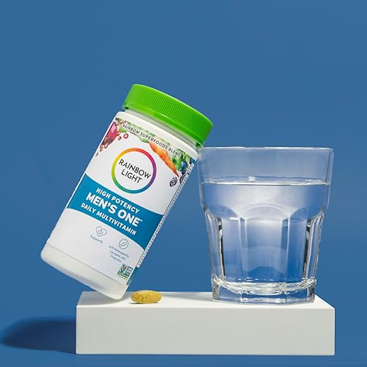 Rainbow Light Multivitamin for Men, Vitamin C, D & Zinc, Probiotics, Men's One Multivitamin Provides High Potency Immune Support, Non-GMO, Vegetarian, 150 Tablets